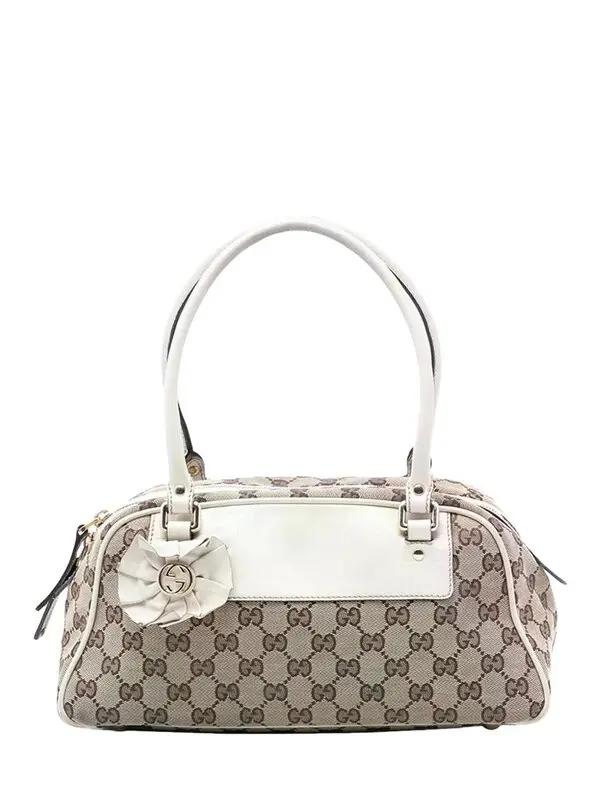 Gucci Gg Canvas Trophy Shoulder Bag - Brown
