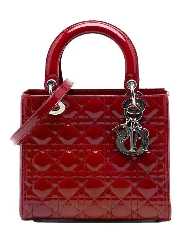 Dior 2011 Medium Lady Satchel - Red