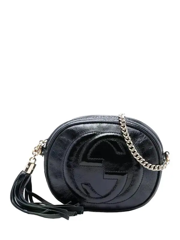 Gucci Mini Soho Chain Crossbody Bag - Black