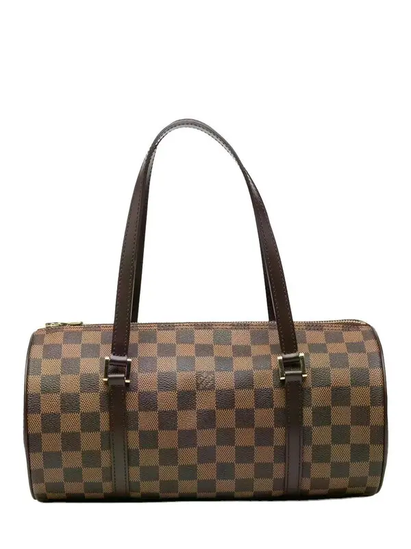 LOUIS VUITTON 2004 Damier Ebene Papillon 30 Handbag - Brown