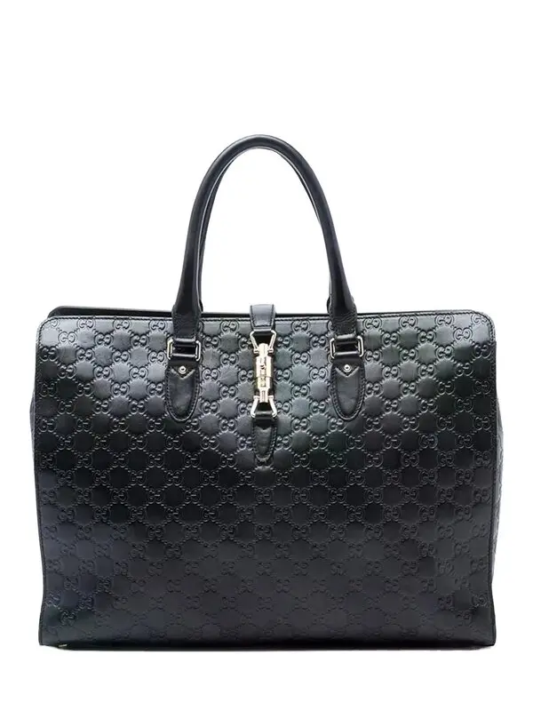 Gucci Ssima Jackie Tote Bag - Black