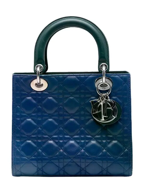 Dior Cannage Lady Satchel - Blue