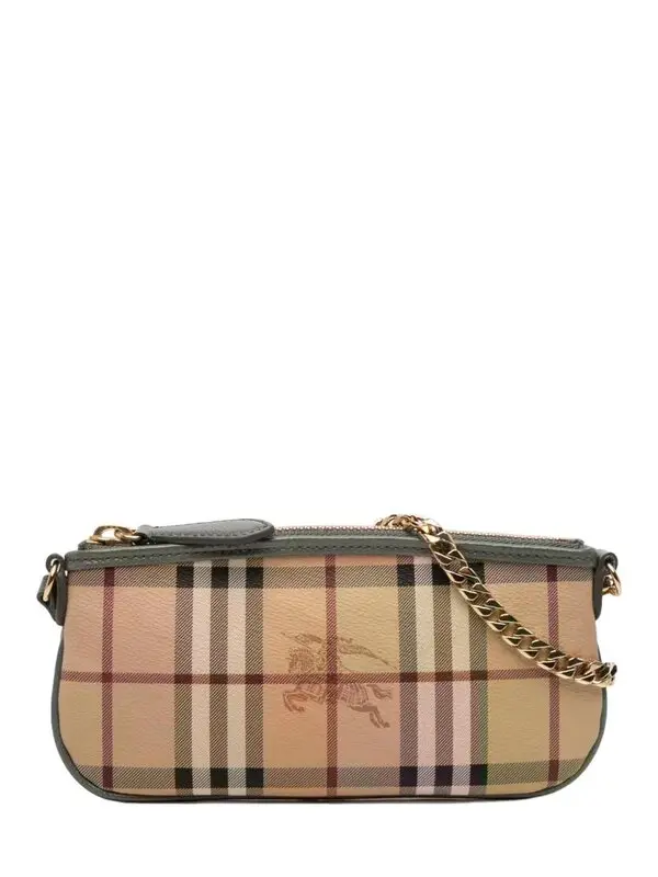 Burberry Haymarket Check Clara Pochette - Brown