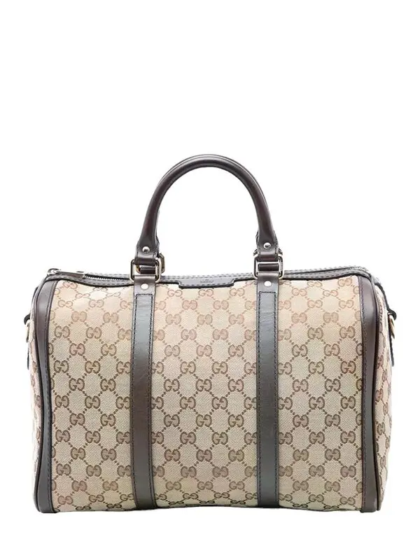 Gucci Medium Gg Canvas Joy Boston Bag Satchel - Brown