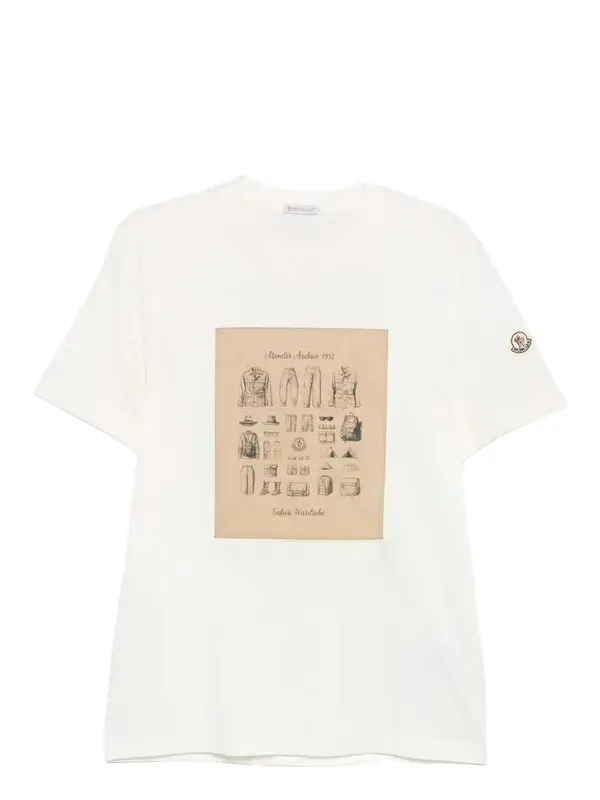 Moncler Archive Graphic T-shirt - White