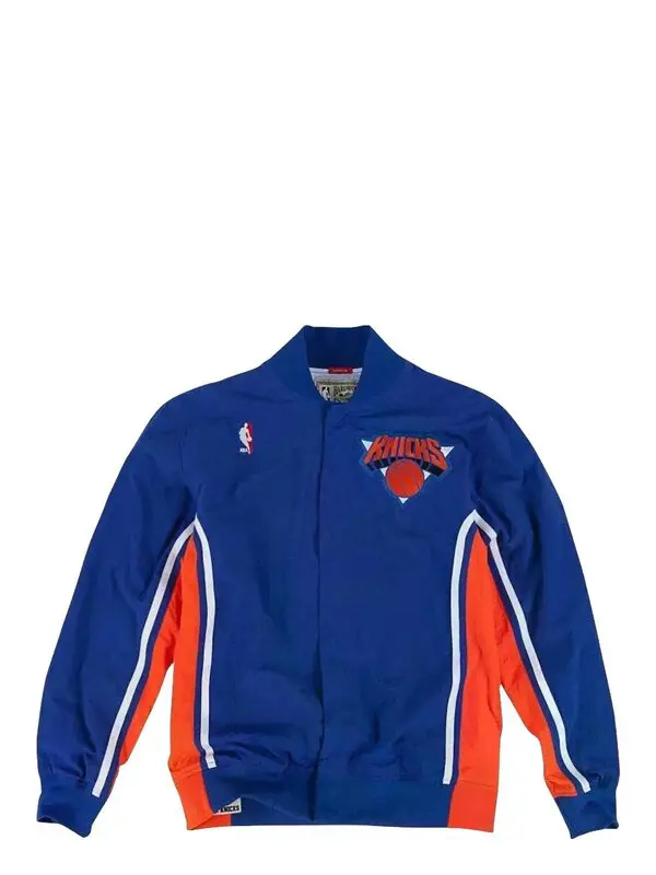 Mitchell & Ness Nba 1992-93 New York Knicks Authentic Warm-up Jacket - Blue