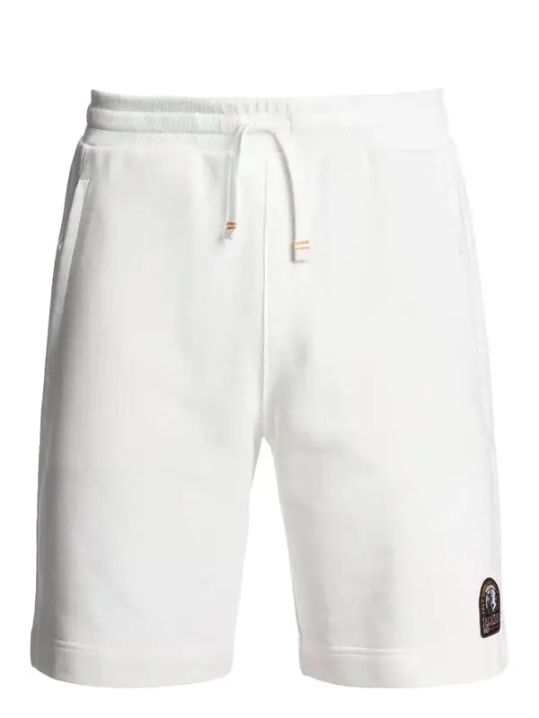 PARAJUMPERS Logo-patch Drawstring Shorts - White