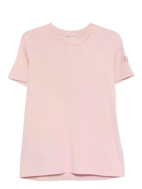 Moncler Logo-patch T-shirt - Pink