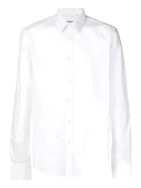 DANIELE ALESSANDRINI Long-sleeve Fitted Shirt - White