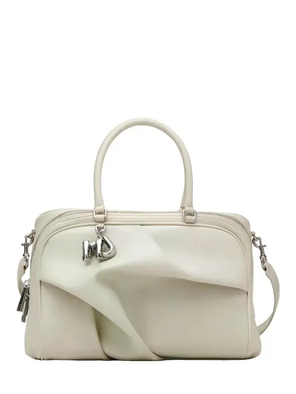 Marc Jacobs Logo-charm Leather Tote Bag - Neutrals