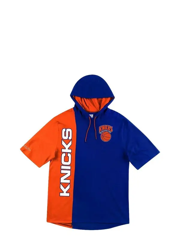 Mitchell & Ness Nba New York Knicks Split Hoodie - Blue