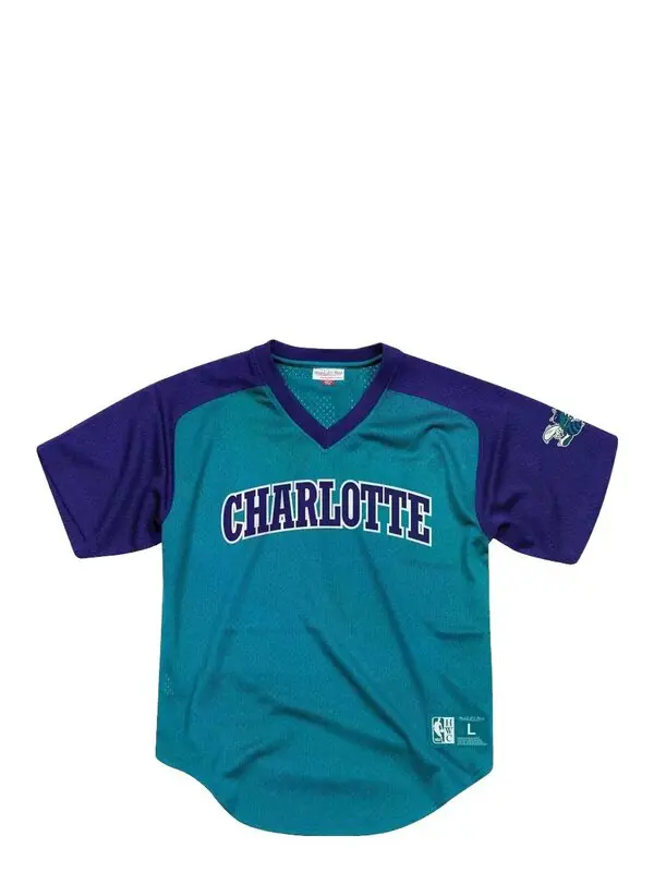 Mitchell & Ness Nba Final Seconds Charlotte Hornets V-neck T-shirt - Green