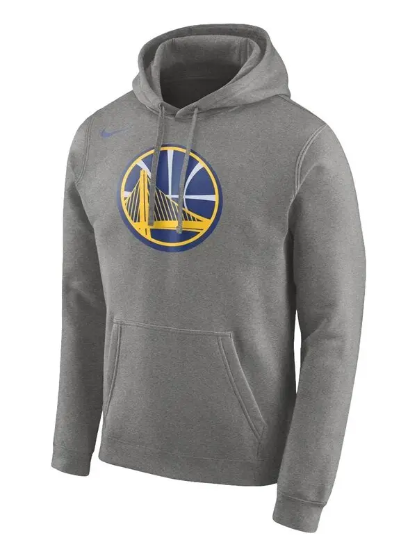 Nike Golden State Warriors Logo Pullover Hoodie - Grey