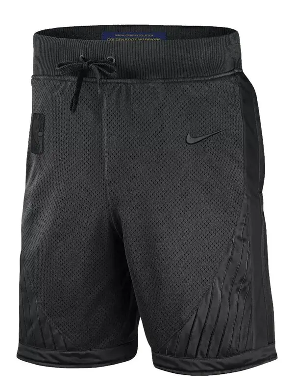 Nike Nba Golden State Warriors Courtside Icon Shorts - Black