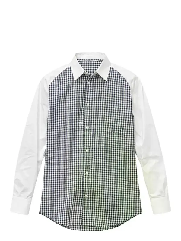 NAMACHEKO Gingham Pattern Shirt - White