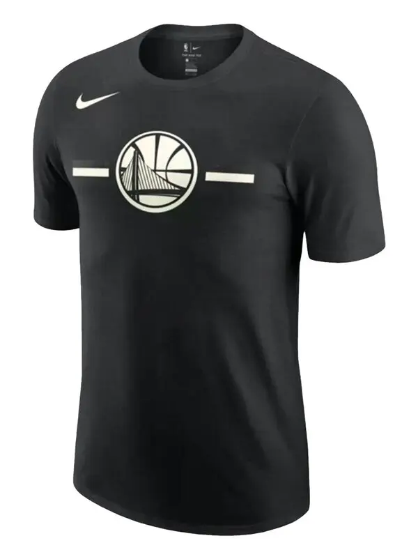 Nike X Nba Golden State Warriors Round-neck T-shirt - Black