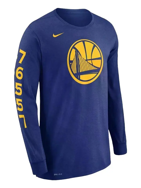 Nike X Nba Golden State Warriors Long-sleeve T-shirt - Blue