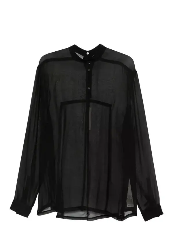 Rick Owens Rear-button Top - Black