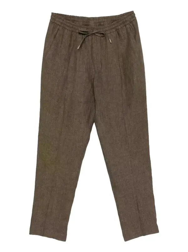 BRIGLIA 1949 Drawstring Trousers - Brown