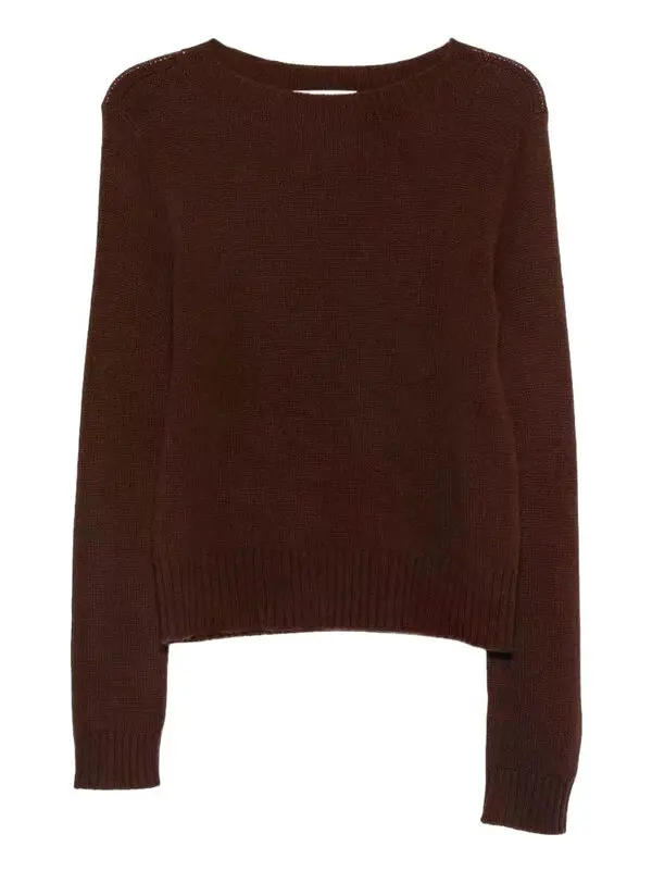 Eric Bompard Round-neck Cashmere Sweater - Brown