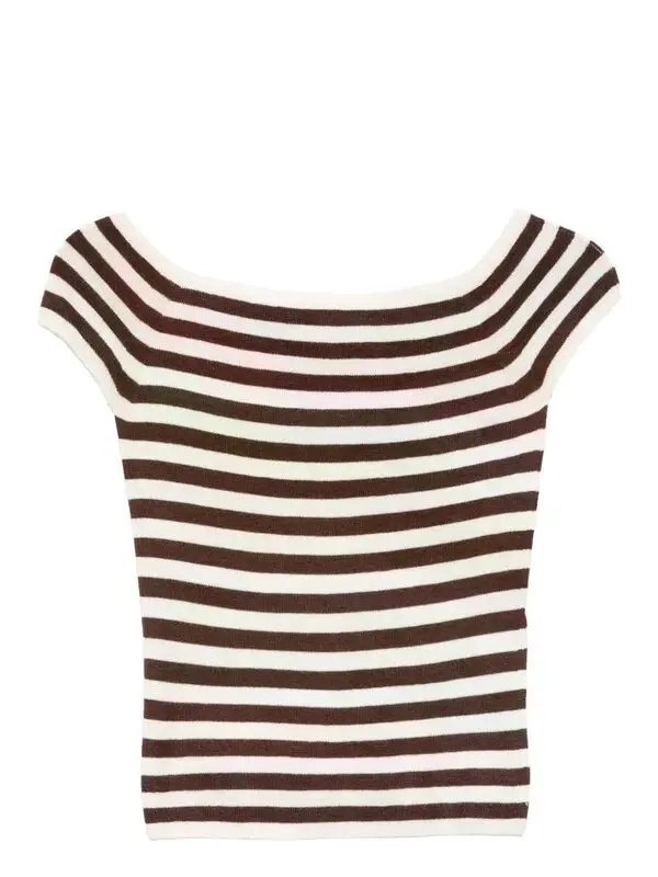 Eric Bompard Striped Top - Neutrals