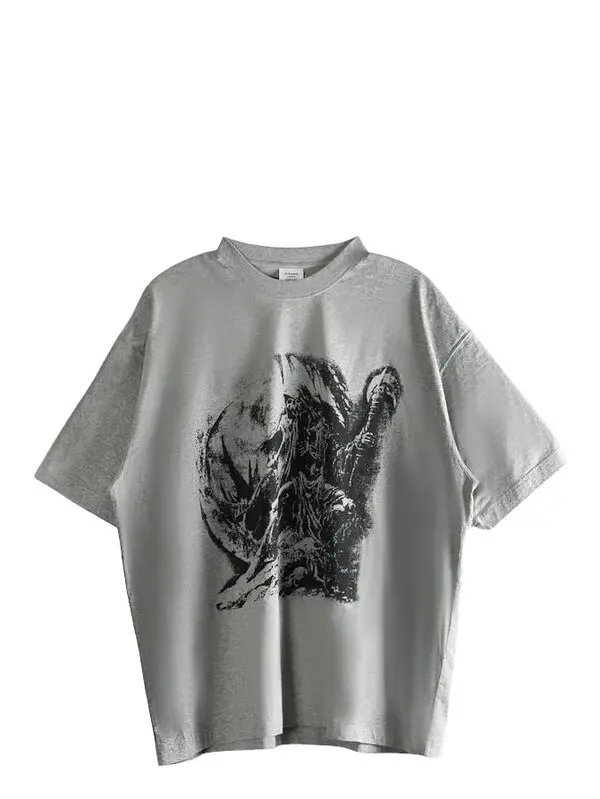 Vetements Goth Oversized T-shirt - Grey Melange