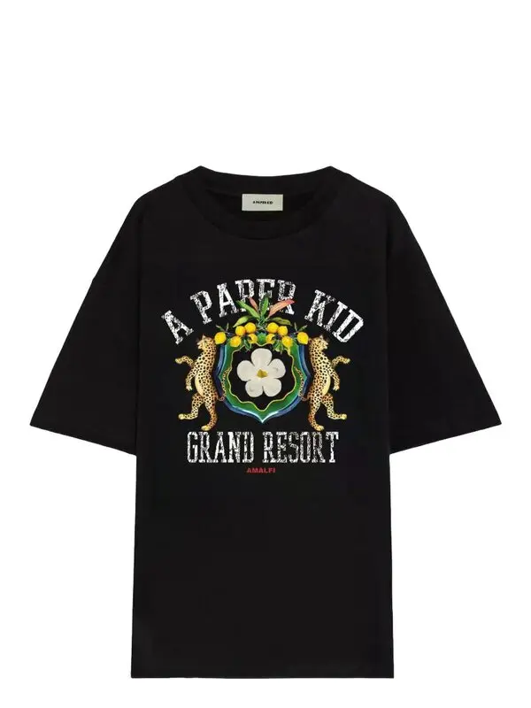 A PAPER KID Jersey T-shirt - Black