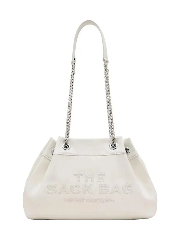 Marc Jacobs The Chain Sack Leather Bag - White