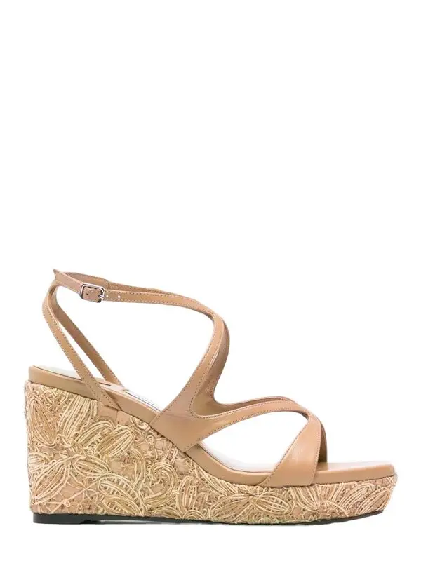 JIMMY CHOO Ayla Strappy Sandals - Neutrals