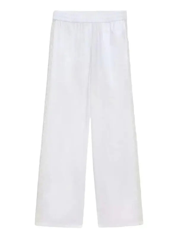MSGM Lace-detail Trousers - White