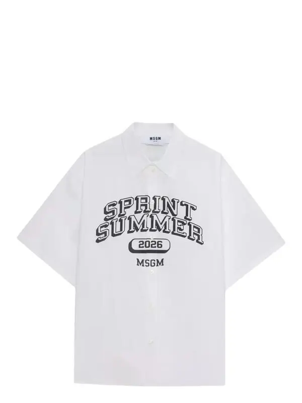 MSGM Graphic Shirt - White