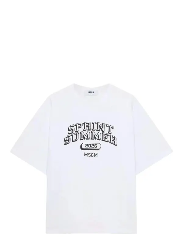 MSGM Graphic T-shirt - White