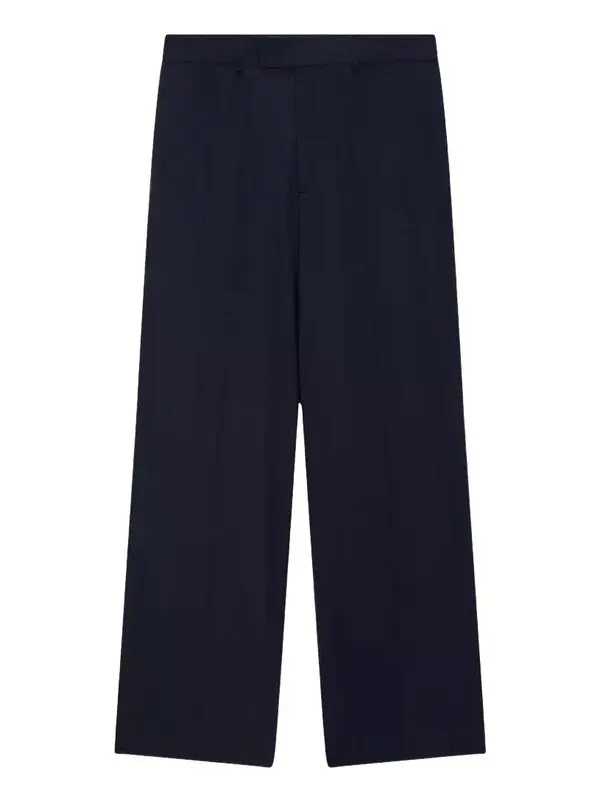 MSGM Belt-loop Wide-leg Trousers - Blue