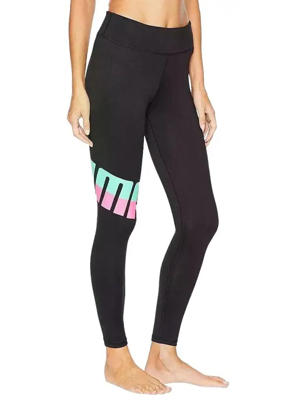 PUMA Elastic-waist Leggings - Black