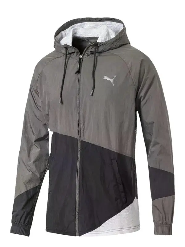 PUMA Full-zip Windbreaker Jacket - Grey