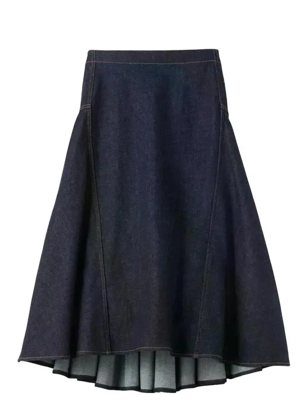 Jacquemus Lavoir De-nîmes Midi Skirt - Blue