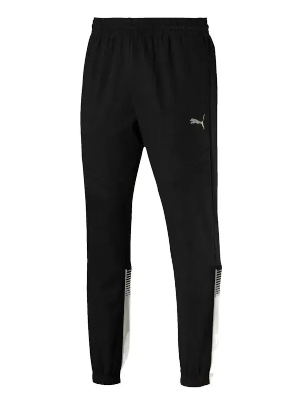 PUMA Logo-detail Elastic-waist Track Pants - Black