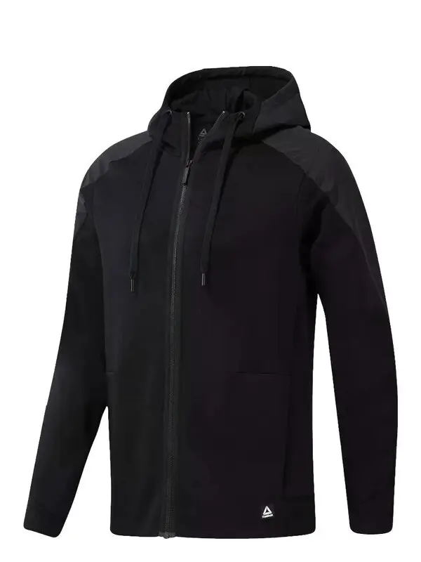REEBOK Hooded Lightweight Jacket - Black