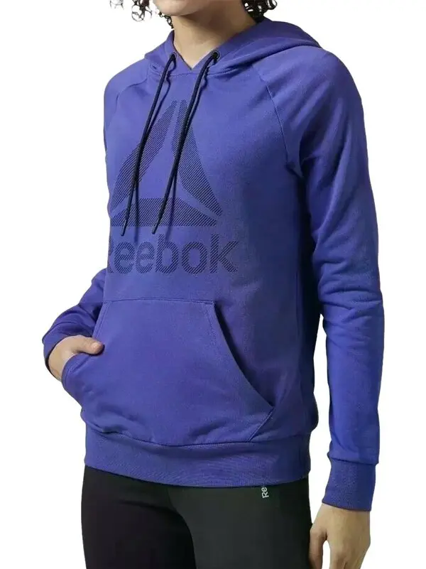 REEBOK Kangaroo-pocket Hoodie - Purple