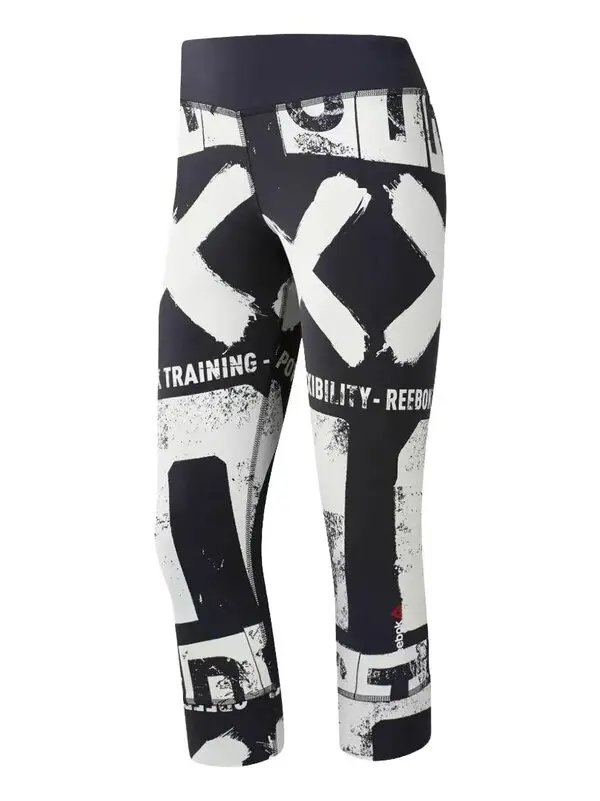 REEBOK Rcf Crossfit Boldface Cropped Leggings - Black