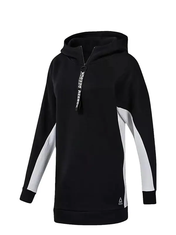 REEBOK Workout Ready Half-zip Hoodie - Black