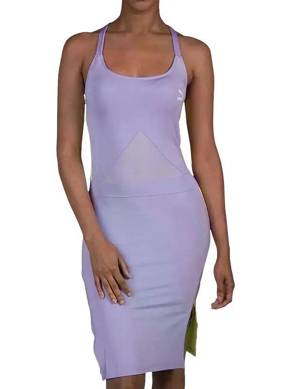 PUMA Archive T7 Midi Dress - Purple