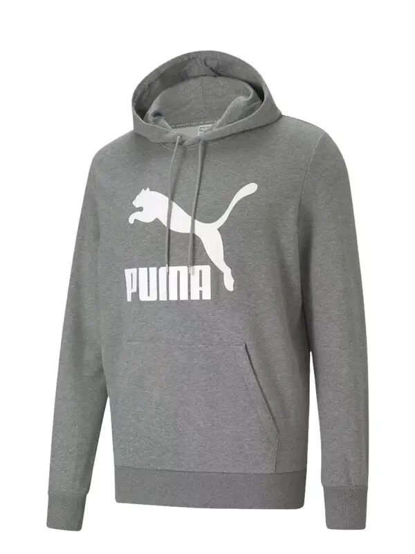PUMA Classics Logo-print Hoodie - Grey