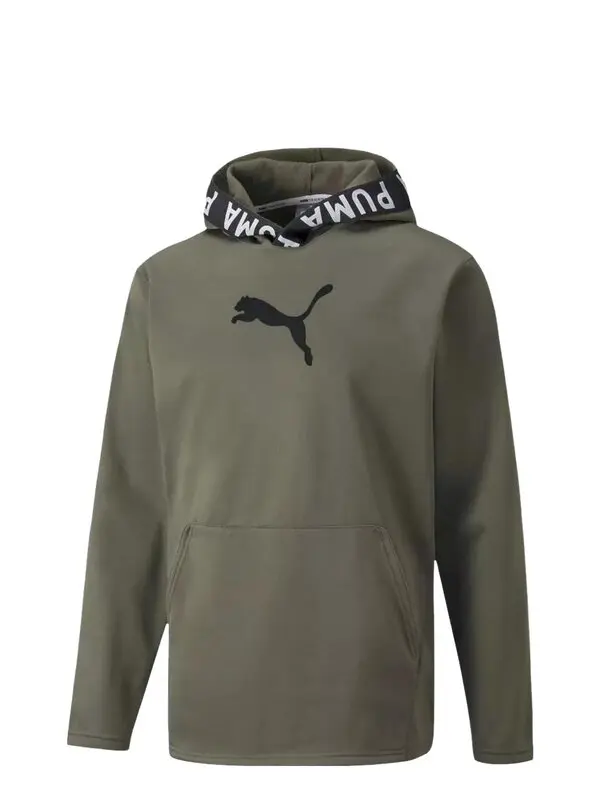 PUMA Logo-print Hoodie - Green