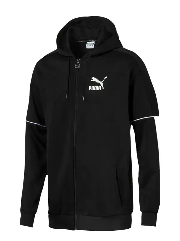 PUMA Hooded Zip-up - Black