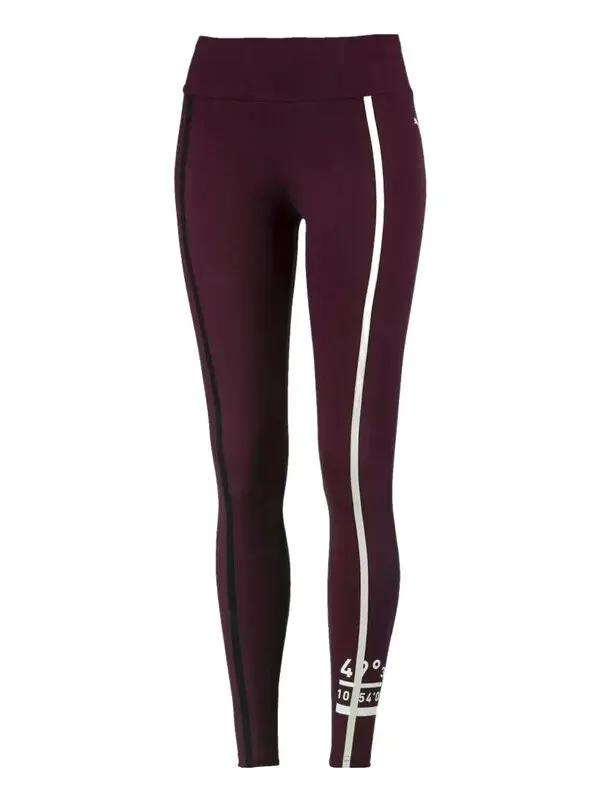 PUMA Stripe-detail Leggings - Purple