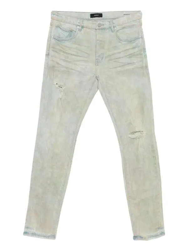 PURPLE BRAND P001 Mud Distressed Jeans - Blue