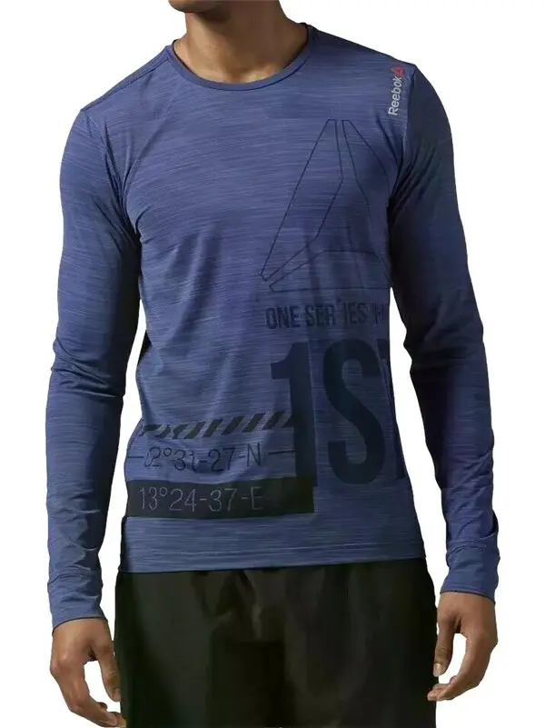 REEBOK Long-sleeve Running T-shirt - Blue