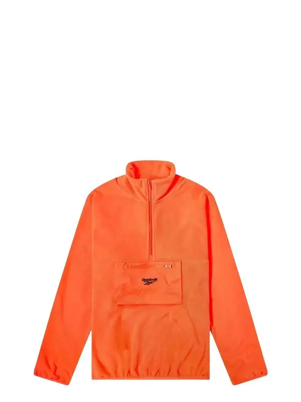 REEBOK Half-zip Fleece Sweatshirt - Orange