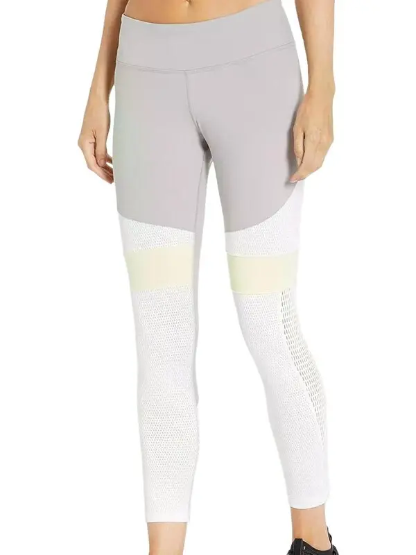 REEBOK Colour-block Mesh Leggings - Grey
